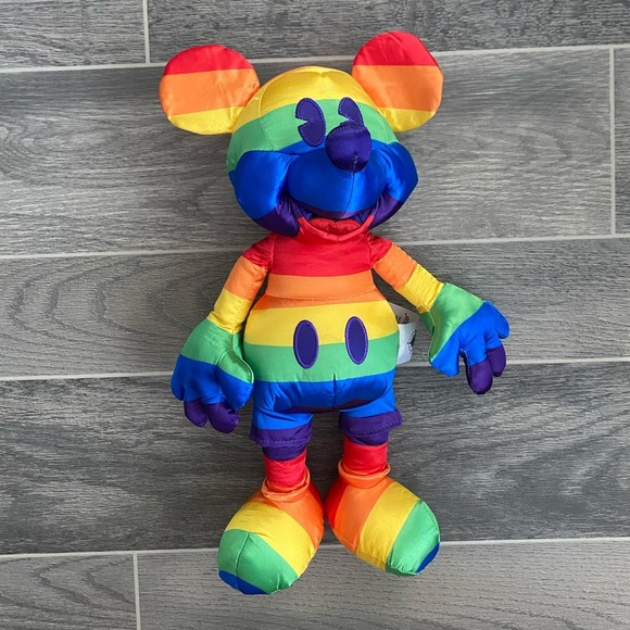 Disney | Toys | Disney 29 Rainbow Mickey Exclusive Plush | Poshmark